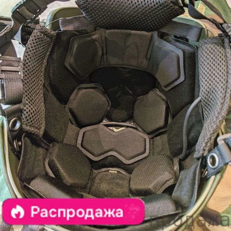 Каска для страйкбола с регулируемым ремнем, черного цвета — фото 1