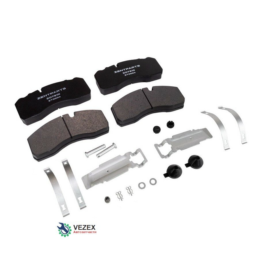 ZENTPARTS Z07210 колодки дисковые! с полн. р/к 29094 подходят 29165\ BPW, MAN, MB ATEGO