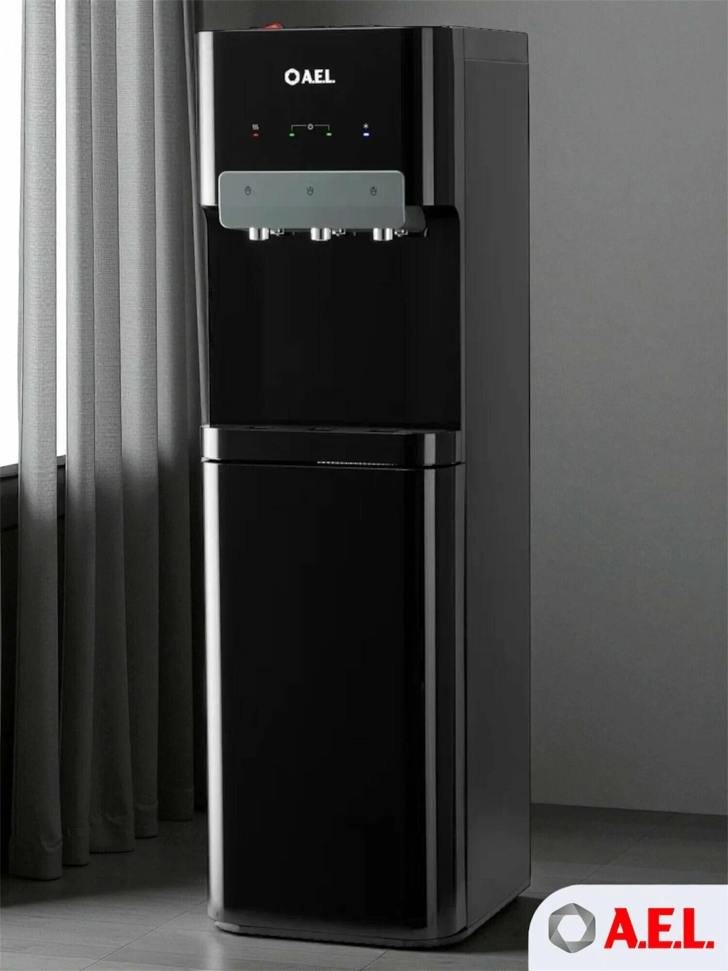 A.E.L. LC-827s black. Гарантия 12мес. Пурифайер-проточный кулер для воды.