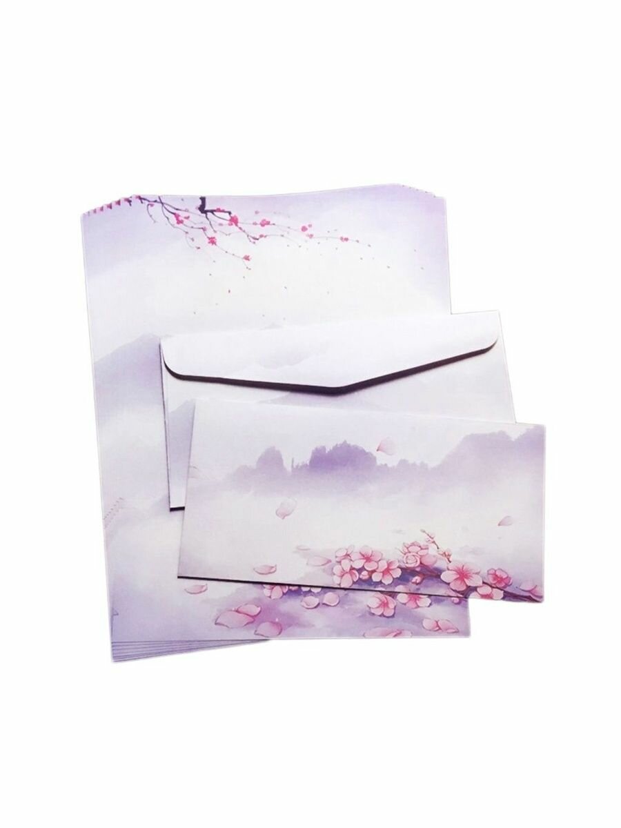 Набор конвертов из цветной бумаги для писем в китайском стиле в стиле ретро