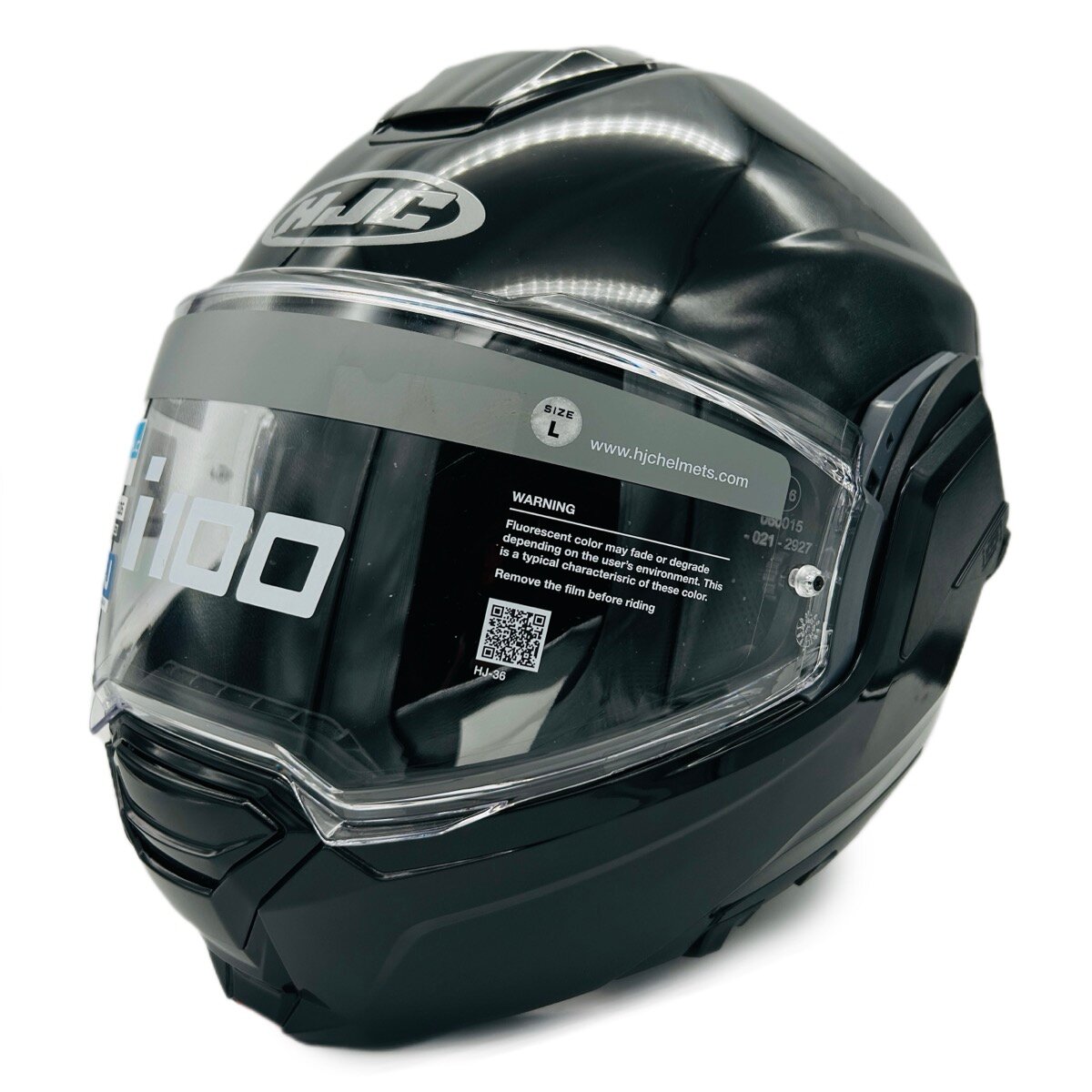 Мотошлем HJC I-100 METAL BLACK. L. Черный-глянцевый