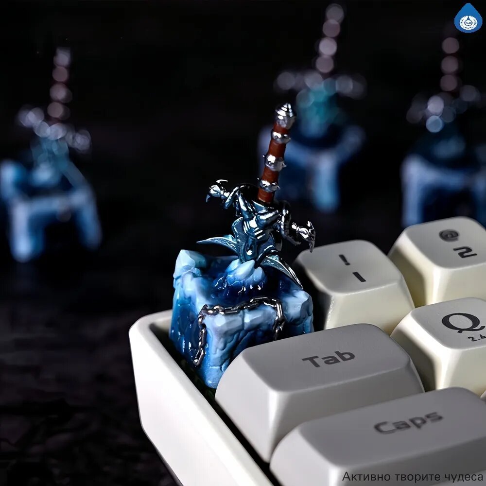 Кейкапы для механической клавиатуры - Ледяная Скорбь, World of Warcraft Artisan WOW Keycap Esc смола, клей-toutushop