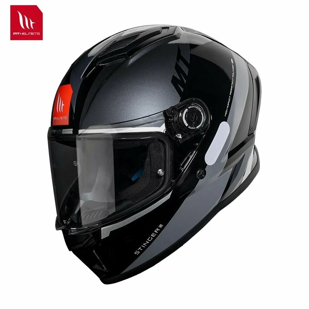 MT HELMETS Мотошлем, цвет: черно-серый, серый, размер: XXXL