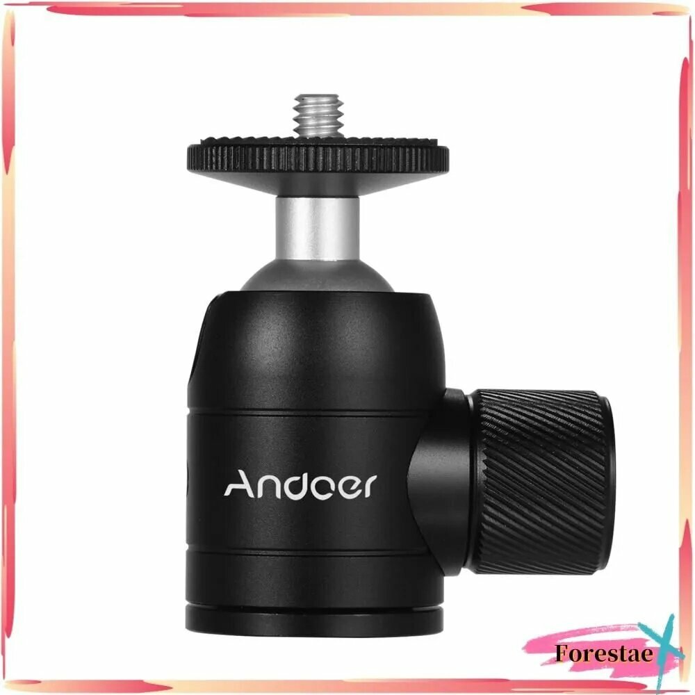 Шаровая голова штатива Andoer, миниатюрная компактная для DSLR, 360 вращение для качественной съемки