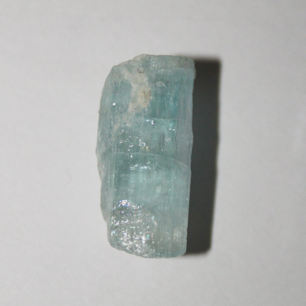 Кристалл сибирского аквамарина, голубого берилла, коллекционный образец, 19х8х7 мм, "True Stones"