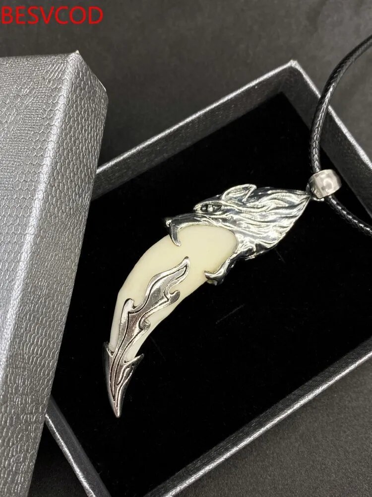 Славянский оберег Волчий Клык (натуральный) магический кулон амулет Зуб Волка