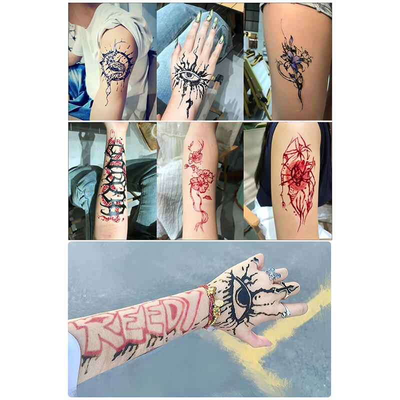 Хна для михенди/временных тату Golecha. коричневый