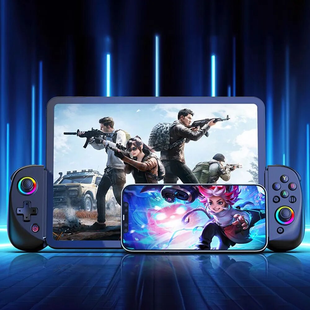 Геймпад для Android, PlayStation 3, черный, беспроводной, с RGB-подсветкой, 1 шт — фото 1