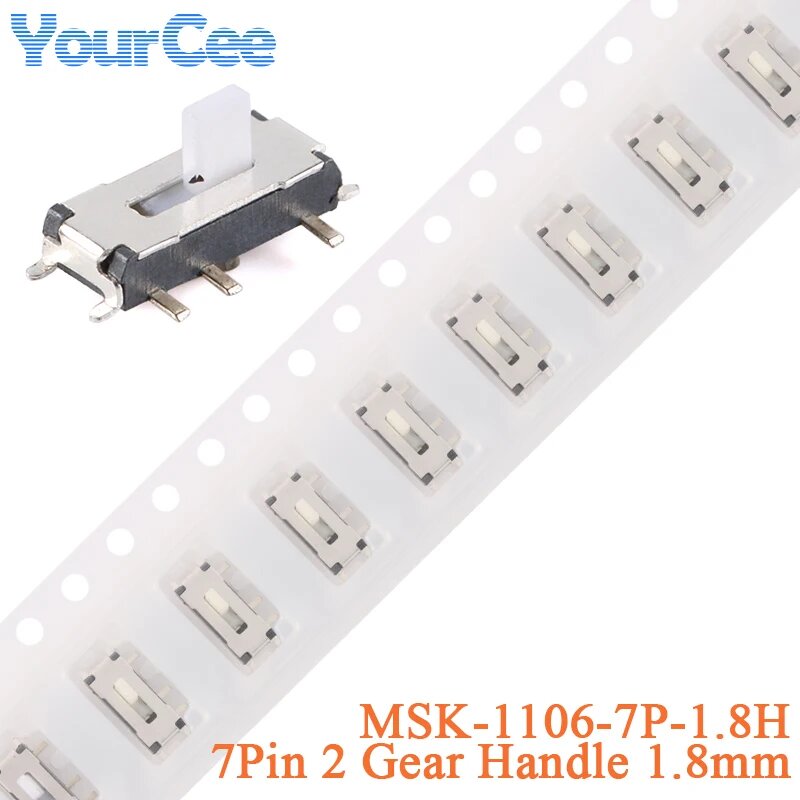 Переключатель 7Pin 2 Gear Handle 1.8mm MSK-1106-7P-1.8H, 50шт