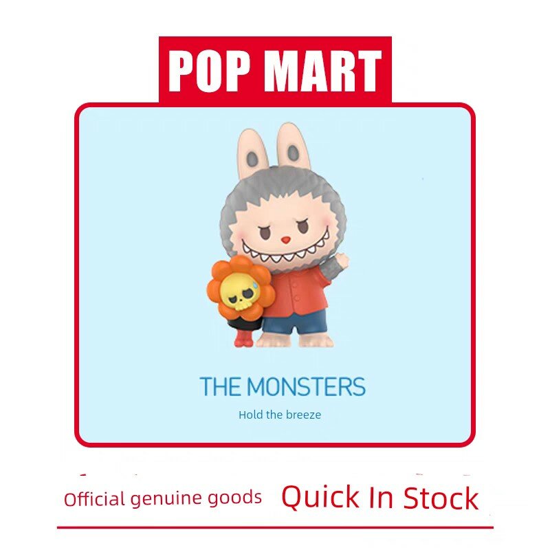 POP MART My Journey Series LABUBU Hug Breeze Blind Box Figurine Collectible Toy, 10cm High