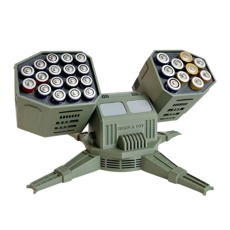 Пластиковый кейс для хранения батареек, состоящий из компонентов, С отсеками-замками для многократных измерений, с постоянным переносным Планом