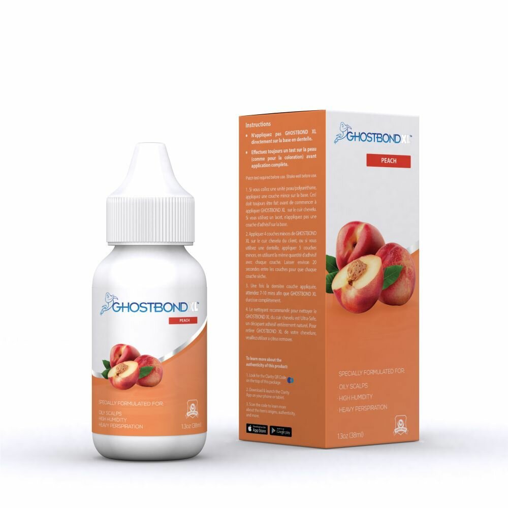 Клей для системы волос GhostBond XL Peach (персик), 38 мл