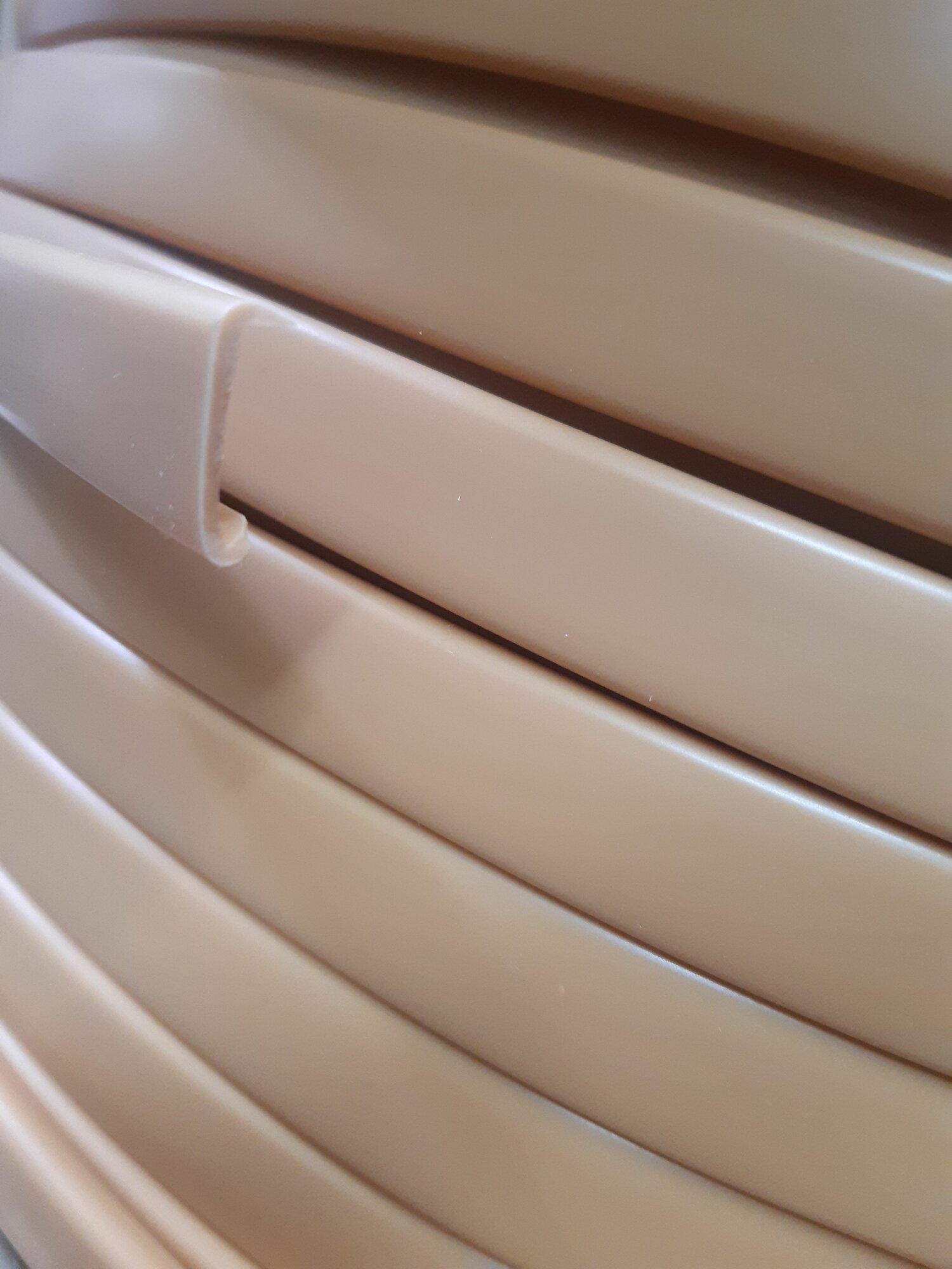 Мебельная кромка ПВХ кант накладной 16 мм, Бежевый 5м