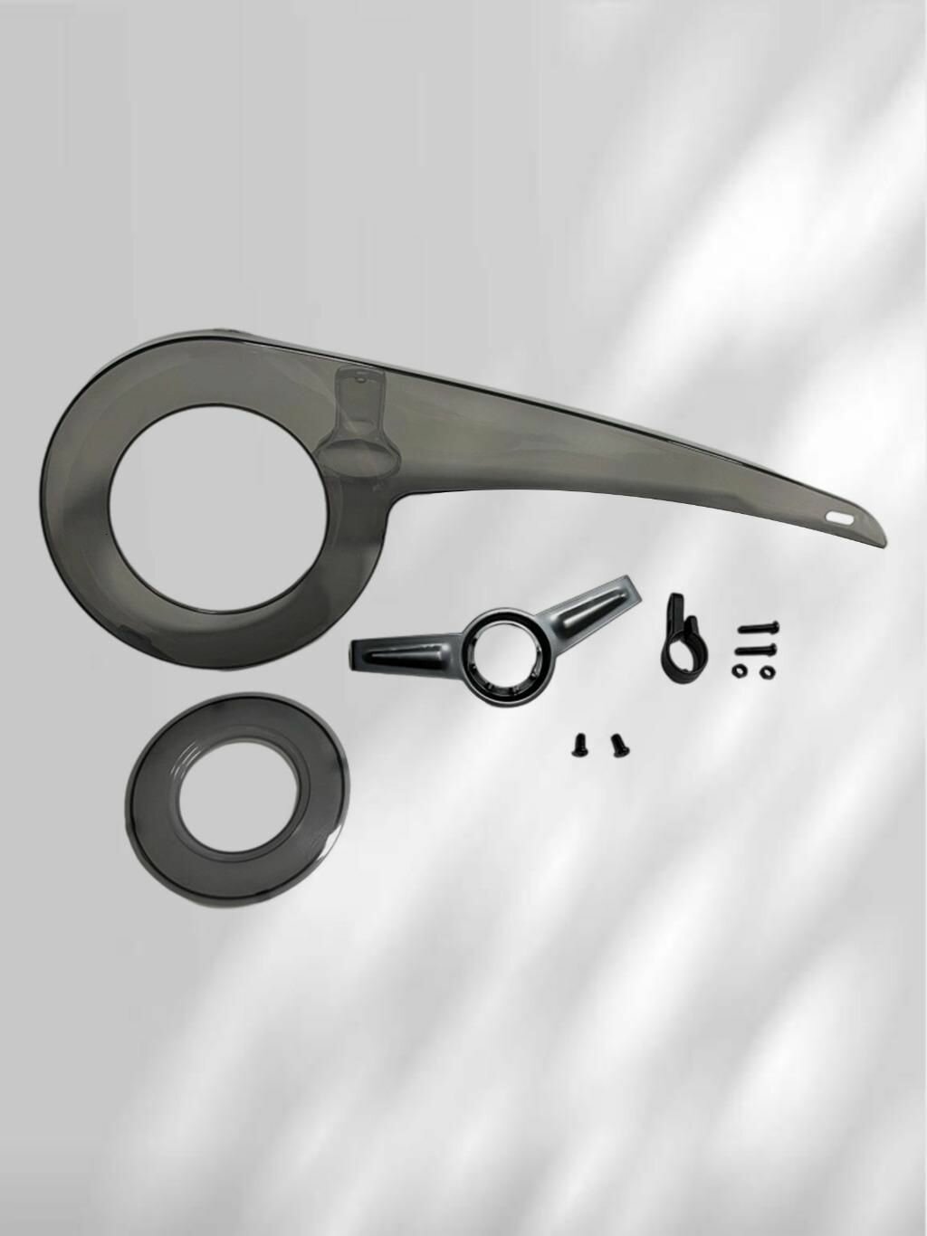 Водонепроницаемый пылезащитный кожух цепи для велосипеда, Прозрачный черный