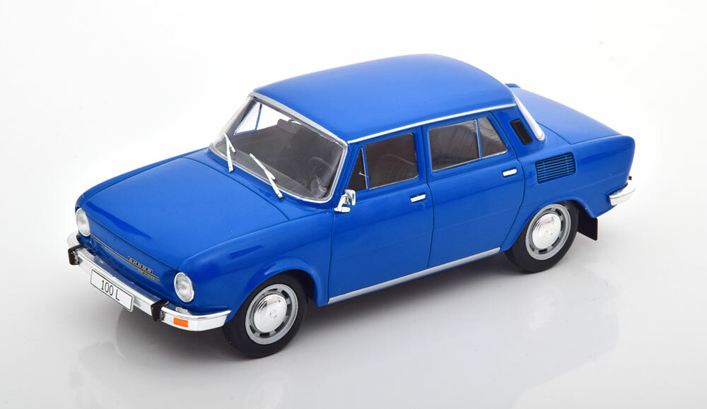 Модель коллекционная WHITEBOX Skoda 100L 1974 blue / шкода 100Л