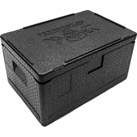 Термоконтейнер Тара 600х400х320 46л. мороз, изотермический, с крышкой, плотность 55 цв. чёрный