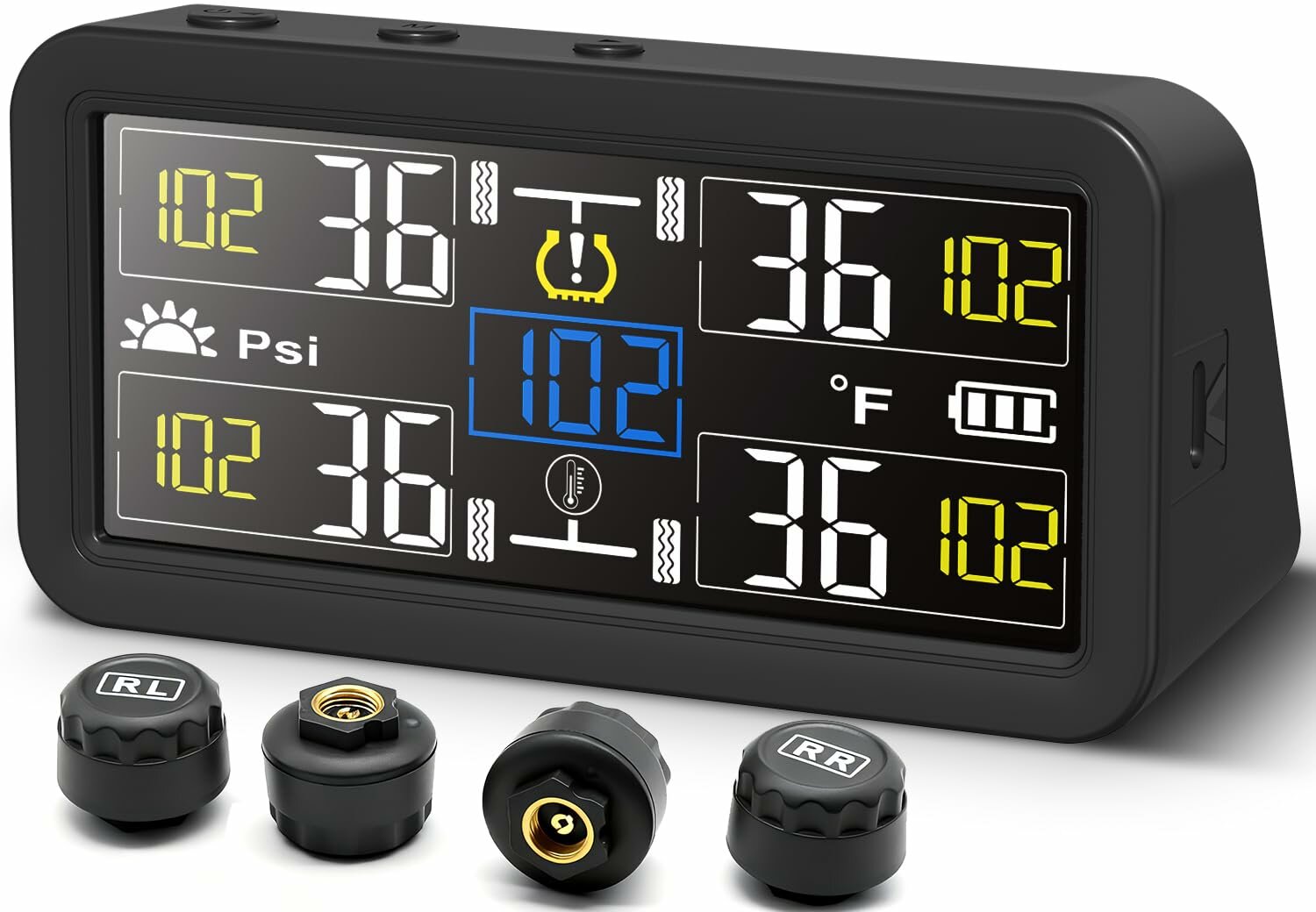 Система контроля давления в шинах - TPMS - с 4-дюймовым ЖК-дисплеем - 5 режимов монитора давления в шинах для автофургон