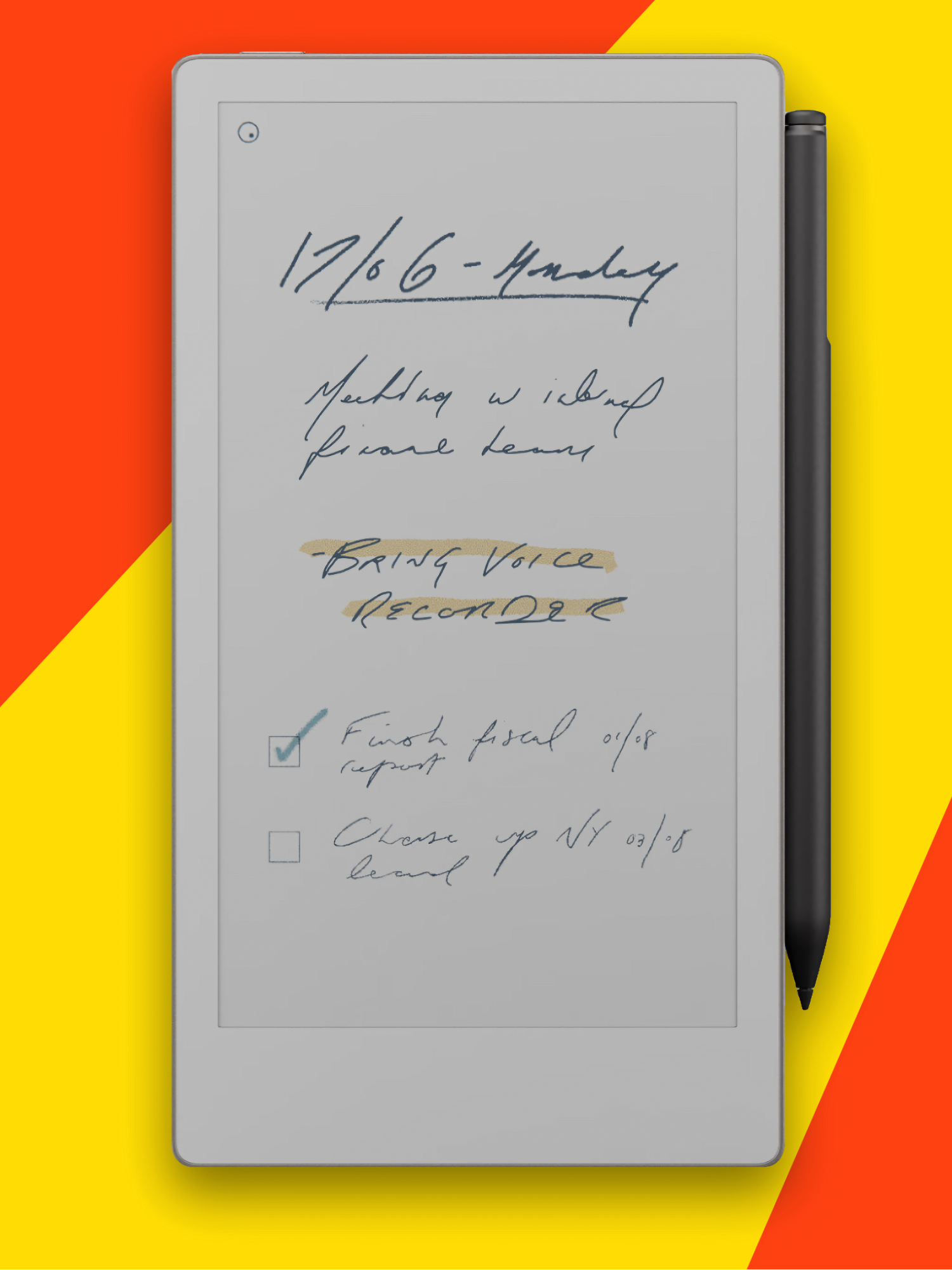 Графический планшет reMarkable Paper Pro Move - 7.3" Paper Tablet with Marker Plus - Silver