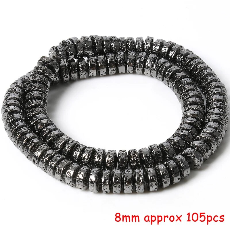 Бусины из гематита, 8 мм, 105 шт, Type 11 Black