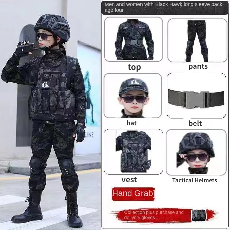 Детский камуфляжный костюм Black Hawk suit 6, размер 150