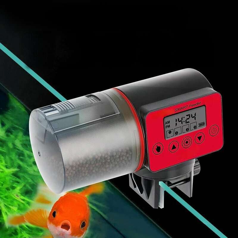 Автоматическая кормушка для аквариума LED red