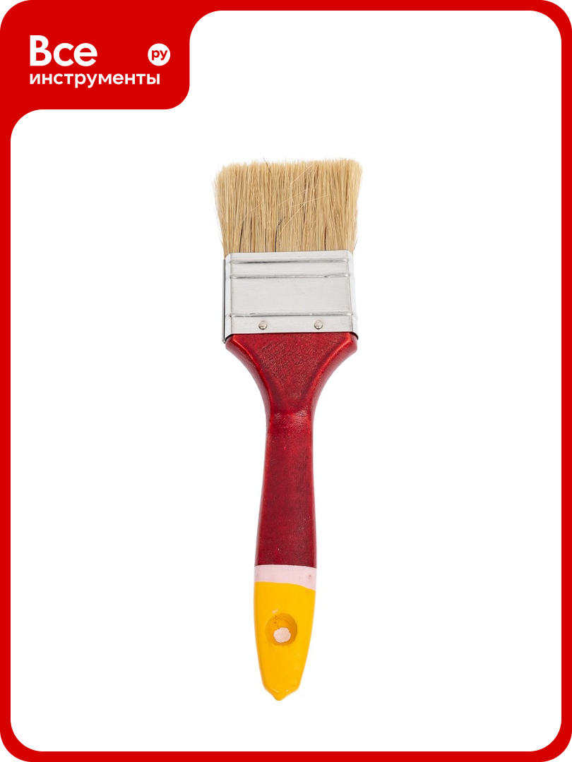 Кисть флейцевая Мастер 2 курс 00835, металл, для обработки свежеокрашенных поверхностей