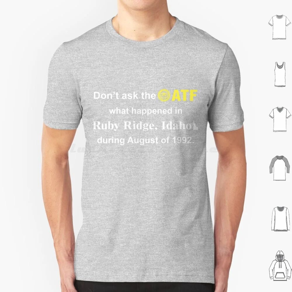 Футболка Wanderballon "Don’t Ask The Atf What Happened In Ruby Ridge Idaho During August Of 1992"