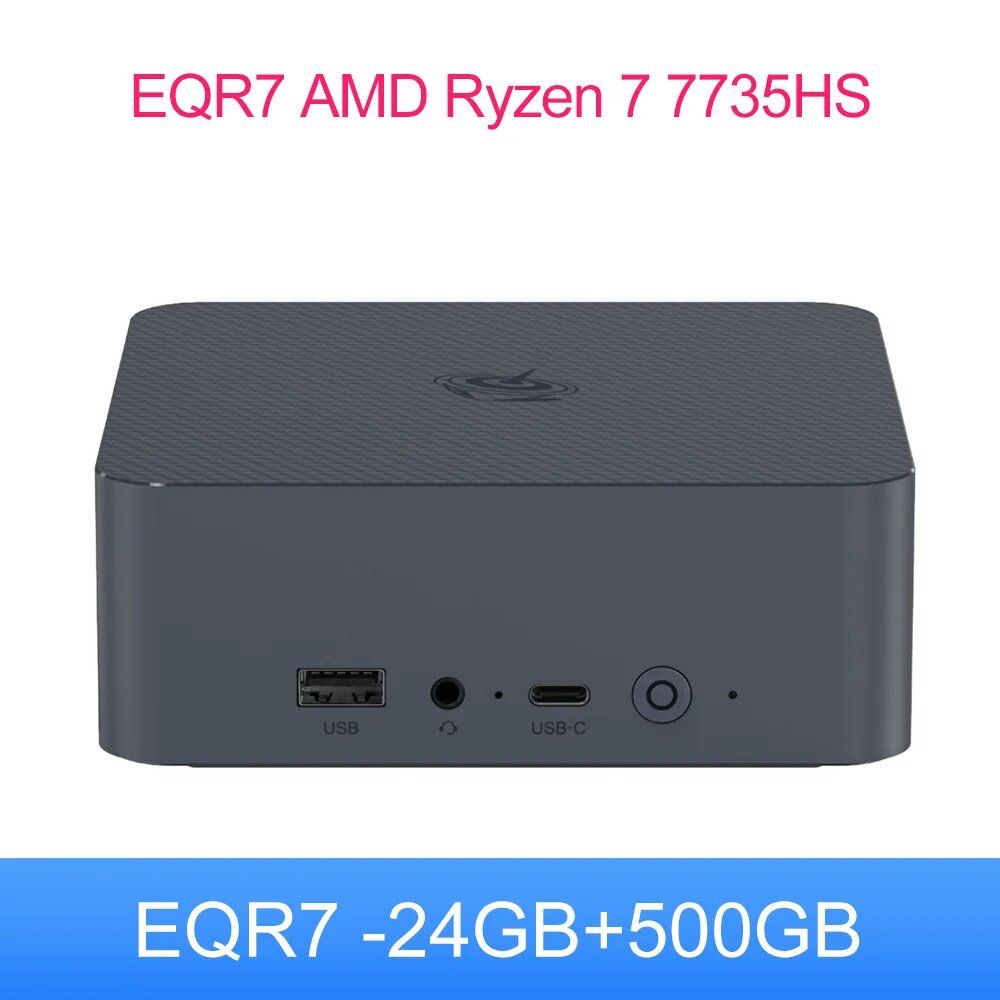Beelink EQR6 Мини-ПК AMD Ryzen 5 24 ГБ SSD 500 ГБ EQR7-7735HS-24G500G