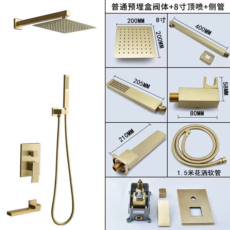 Смеситель для душа Quyanre "Водопад" с цифровым дисплеем, 3-way 12inch zhi