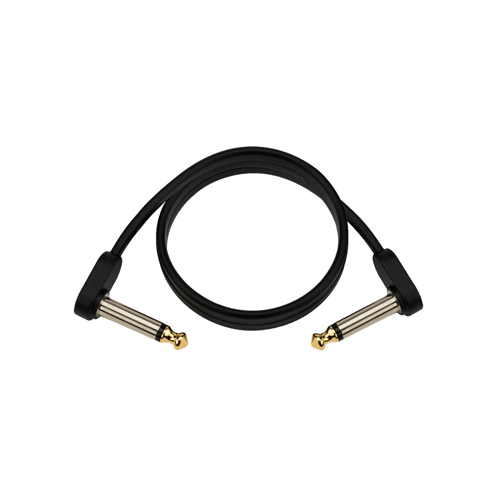 PW-FPRR-02 Custom Series Flat Инструментальный патч-кабель, 1шт, 60см, D'Addario
