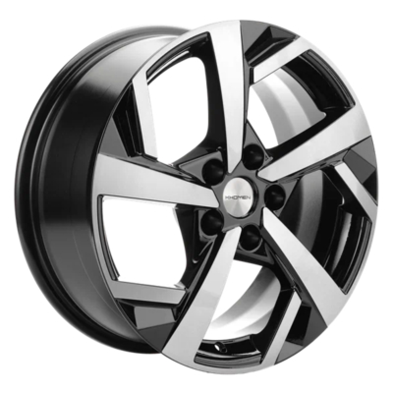 Диск колесный Khomen Wheels KHW1712 (Jac-Москвич 3) 7,0x17 5x108 Dia54.1 ET40 цвет Black-FP