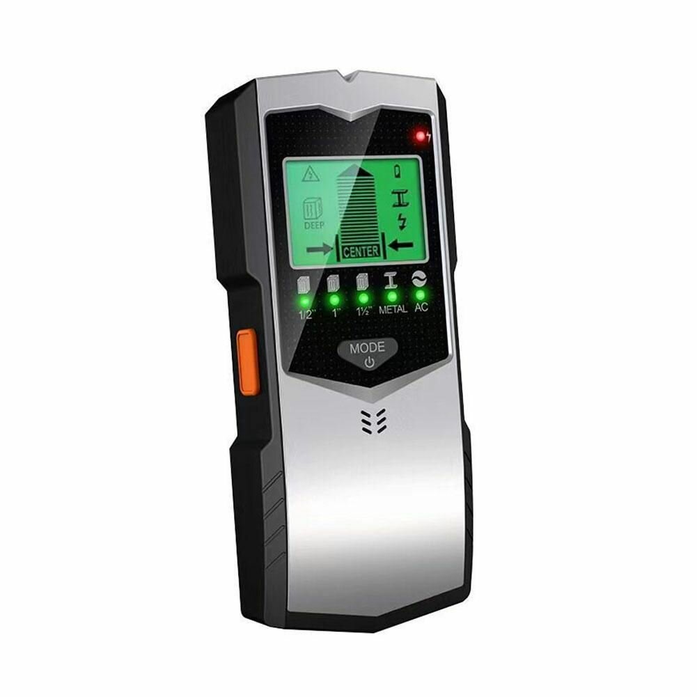 5-в-1 Многофункциональный детектор стен: Сканер арматуры, проводки и металла, Измерительный инструмент для поиска скрытой проводки в бетоне