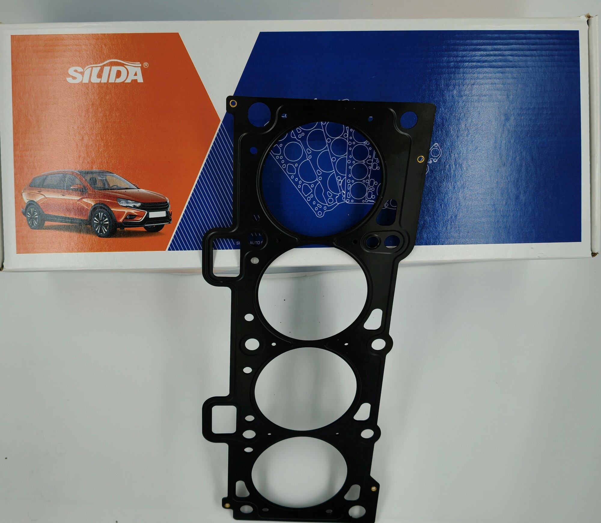 Прокладка головки блока цилиндров 3-х слойная металл AISI 301 21126-1003020-01 на подложке Silida