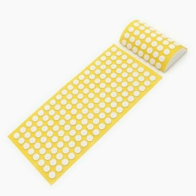 Аппликатор Кузнецова комплект, 144 колючки, спантекс, желтый, 260 х560 мм + валик 140х 230