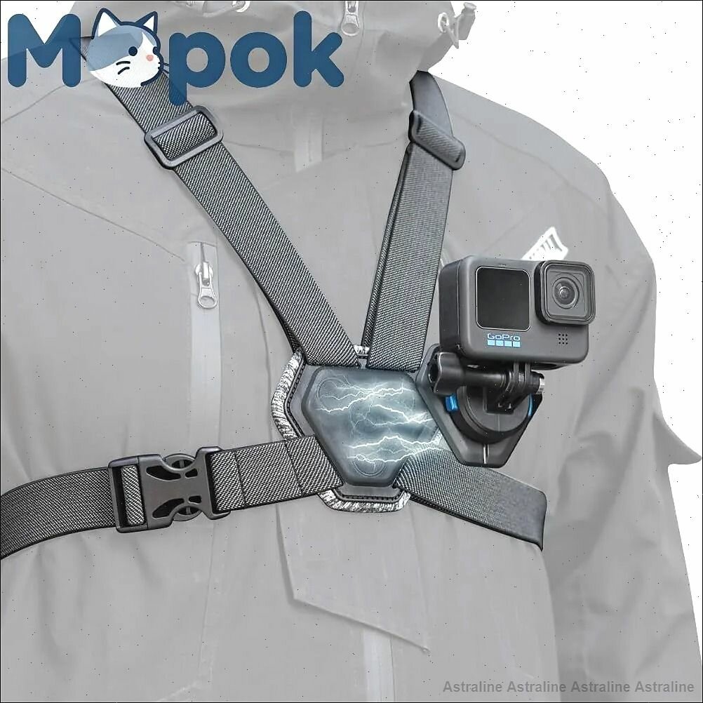 Магнитный Быстроразъемный Регулируемый ремень безопасности для крепления на груди, совместимый с GoPro Hero 10 9 8 7 6 5 Черный D JI Osmo Action 5 Pro 4 3 2 Insta360 X5 X4 Ace Pro 2