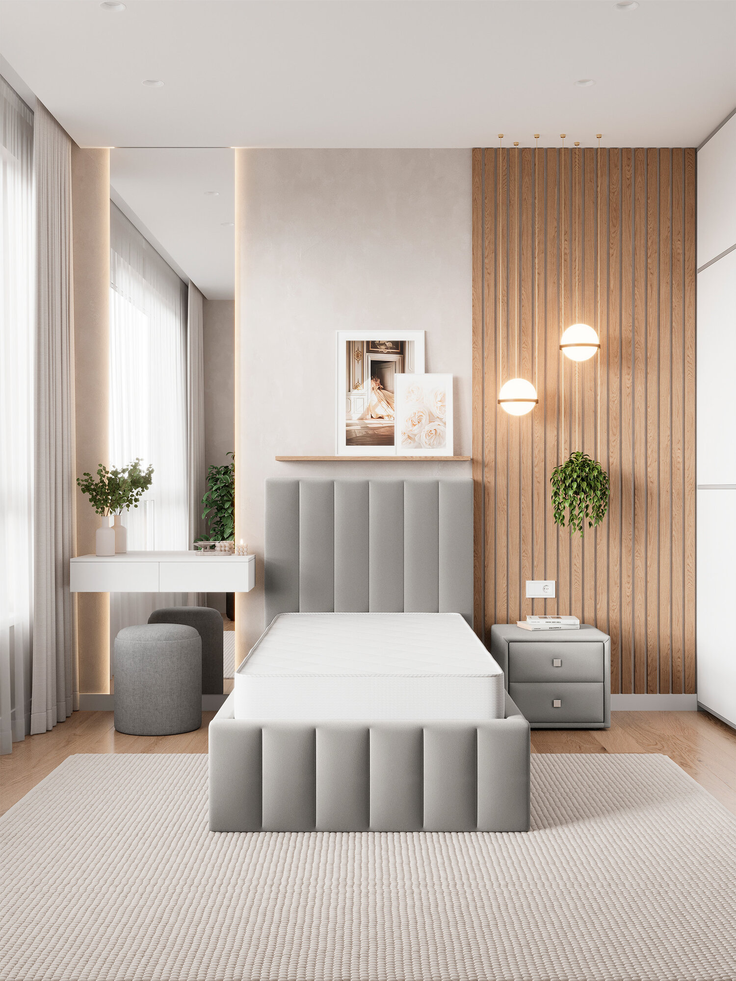 Кровать Микс Интерьер 90х200 с подъемным механизмом, Альпия с мягким изголовьем для дома и спальни, ортопедическое основание, ящик для белья