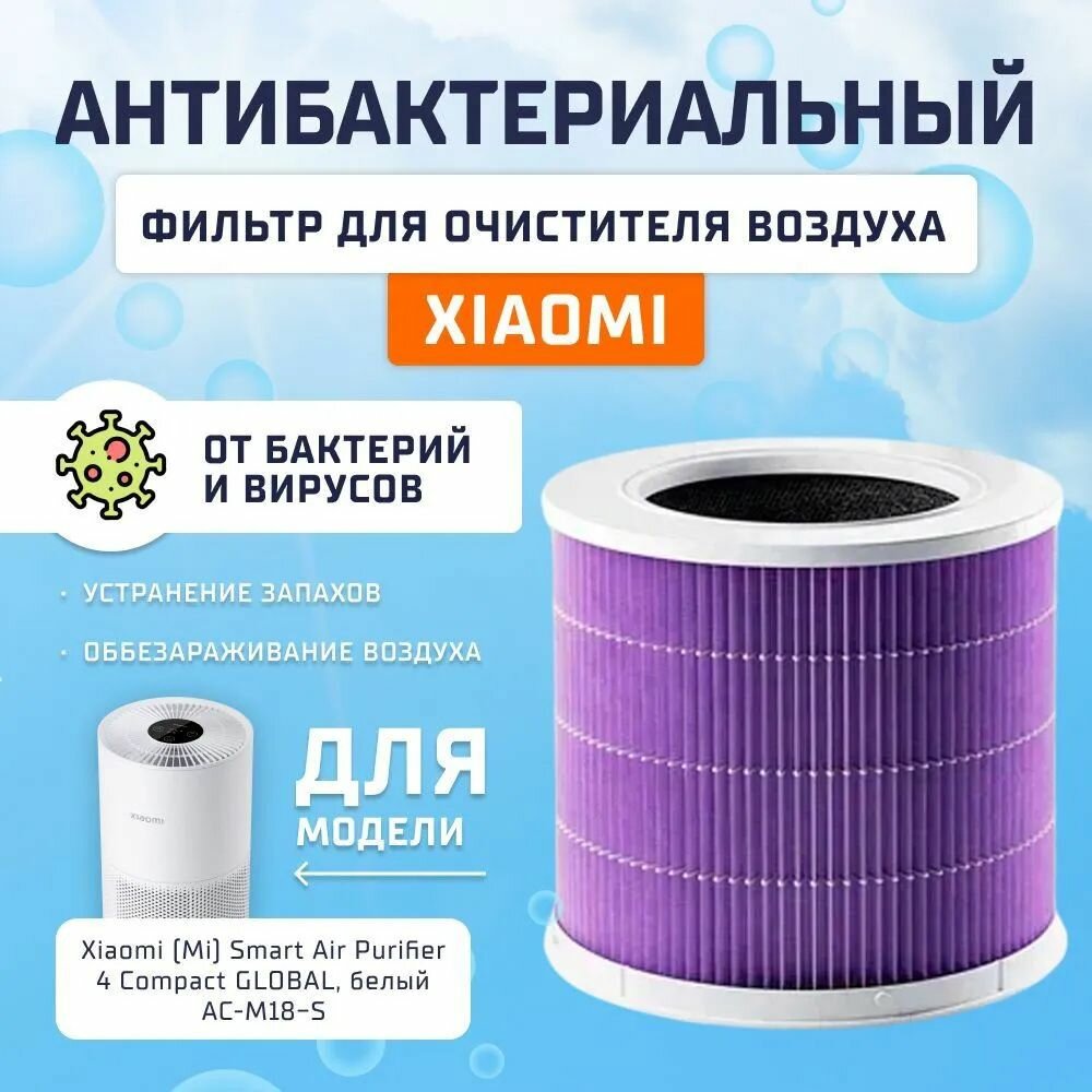 Фильтр для очистителя воздуха Smart Air Purifier 4 Compact Filter Pro (AFEP5TFA18) GLOBAL Purple