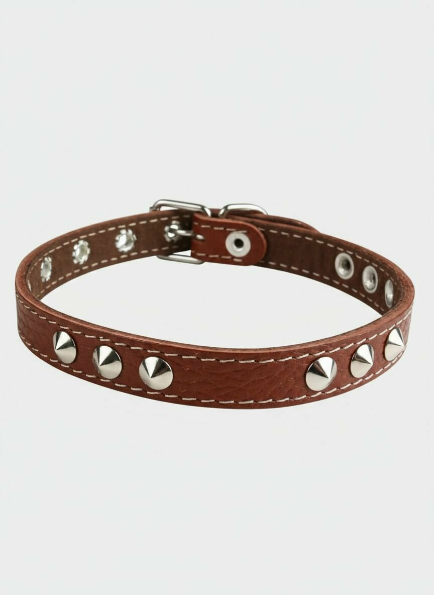 Ошейник для собак с украшением шипы, ОШ 24-33 см Ошейники тут