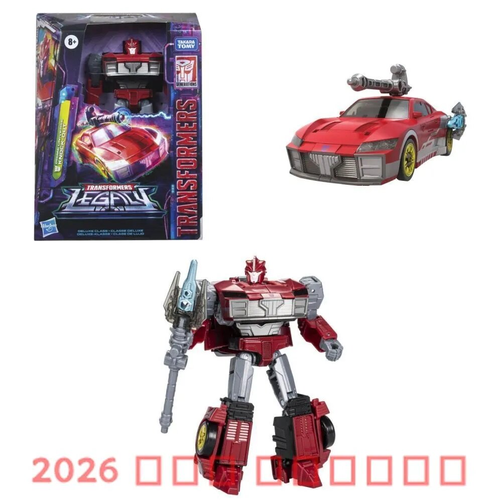 Трансформер Transformers Legacy Deluxe Prime Knock Out игрушка робот красный ABS пластик 14 см