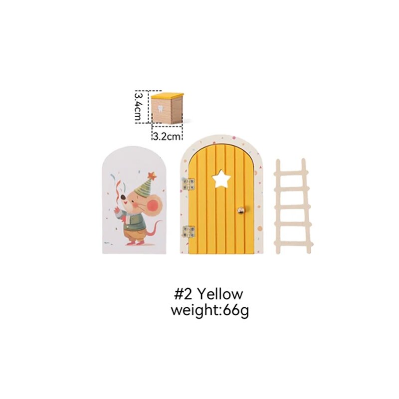 Деревянные двери эльфа PMZ2516 Yellow Set