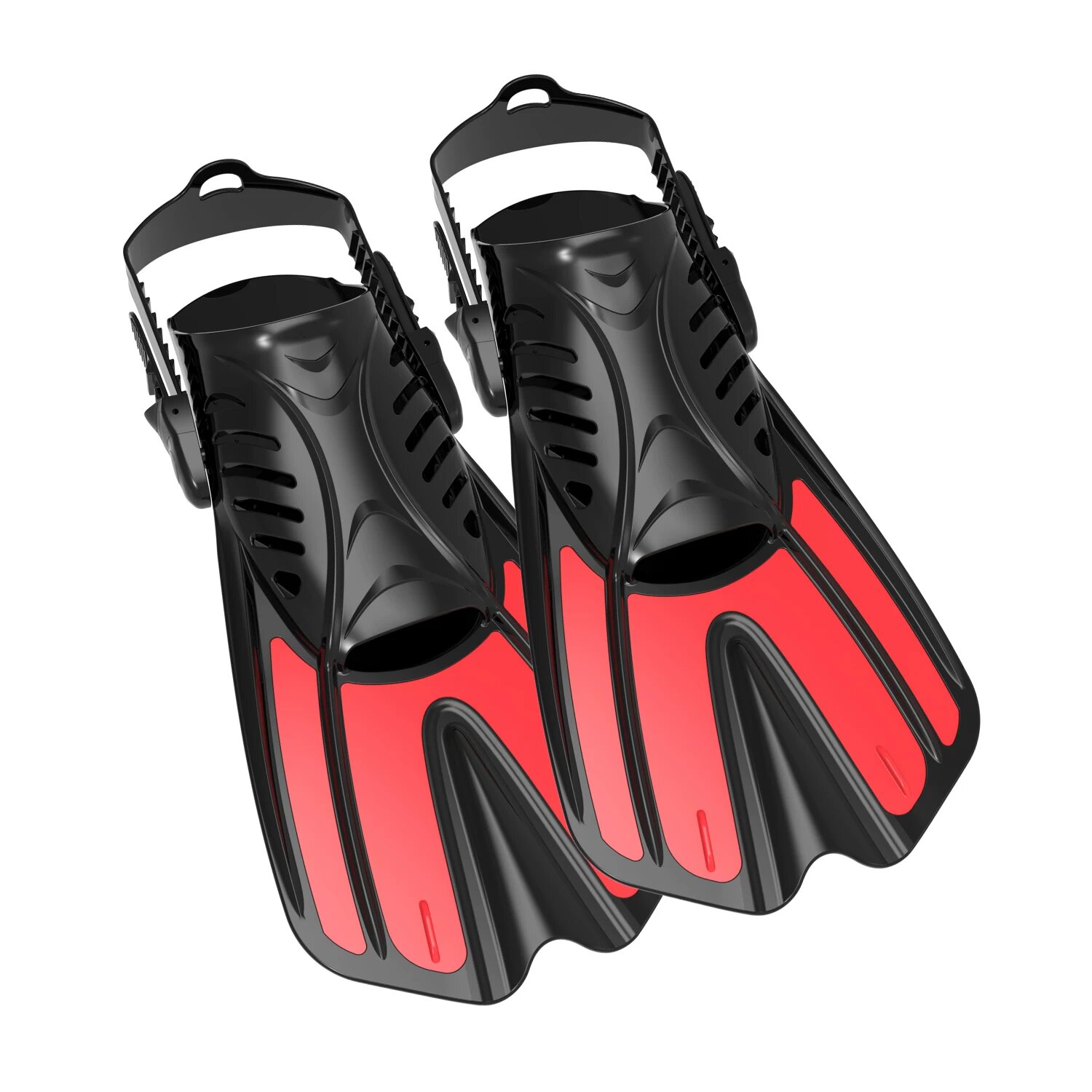 Регулируемые ласты для снорклинга для взрослых, цвет розово-розовый, размер EU 36-41, удобная посадка для водных видов