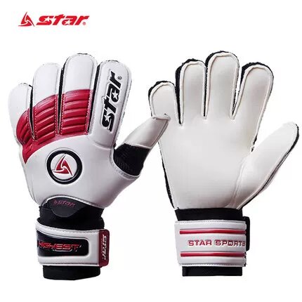 STAR S200 SG340 Вратарские перчатки с защитой пальцев, противоскользящие, взрослые утолщенные футбольные перчатки - L