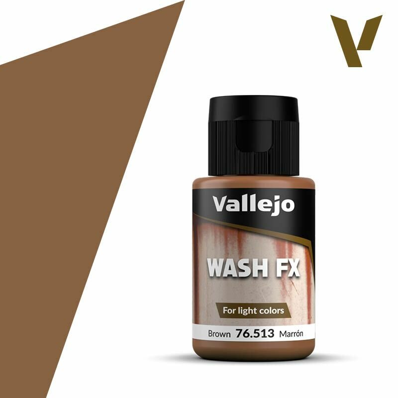 Краска Vallejo серии Model Wash - Brown (35 мл)