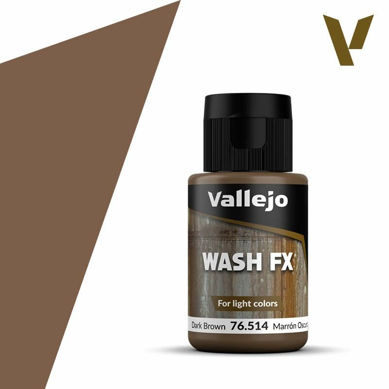 Краска Vallejo серии Model Wash - Dark Brown (35 мл)