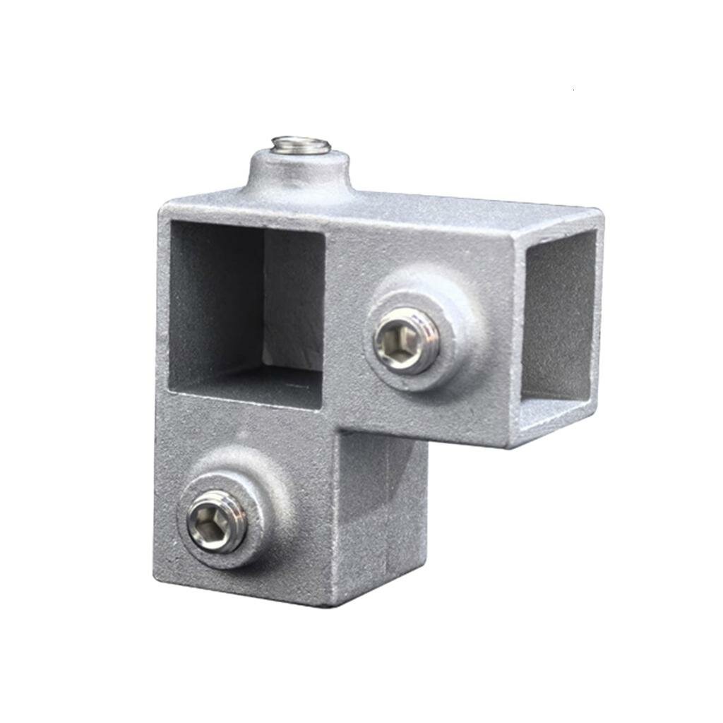 Алюминиевый тройник для квадратной трубы 20×20 мм, 20x20 3 ways