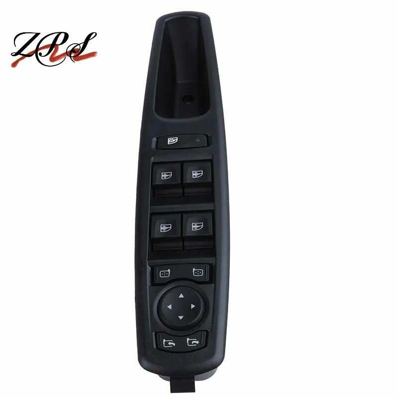 Кнопка стеклоподъёмника передняя левая для Renault Grand Scenic, Scenic, Megane, Laguna 3, Fluence — 13 контактов