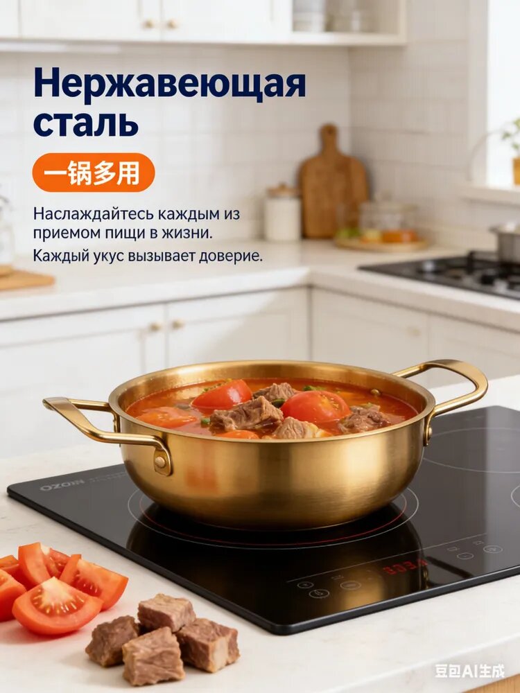 Кастрюля кастрюля, Нержавеющая сталь, 1,5 л, 1 шт
