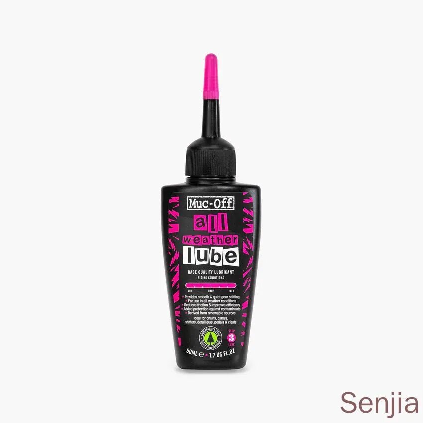 Велосмазка Muc-Off All-Weather 50 мл для цепи, тросов, переключателей, педалей и шипов