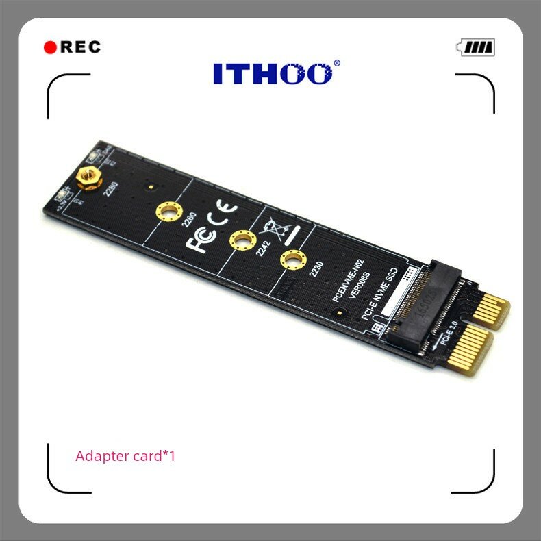 PCI-E к M.2 NVMe адаптер без щитка, 1X, для Intel Optane SSD, черный - совместимая карта чтения для настольных ПК