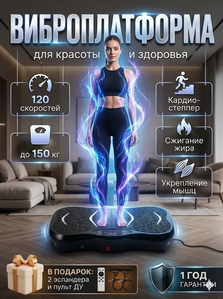 Виброплатформа для похудения, jindodo AZ-808 нагрузка 150 кг